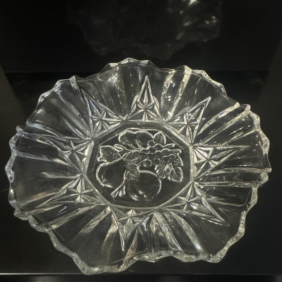 Art | Vintage Depression Era Fluted Glass 8 Candy Dish Starburst Pears ...